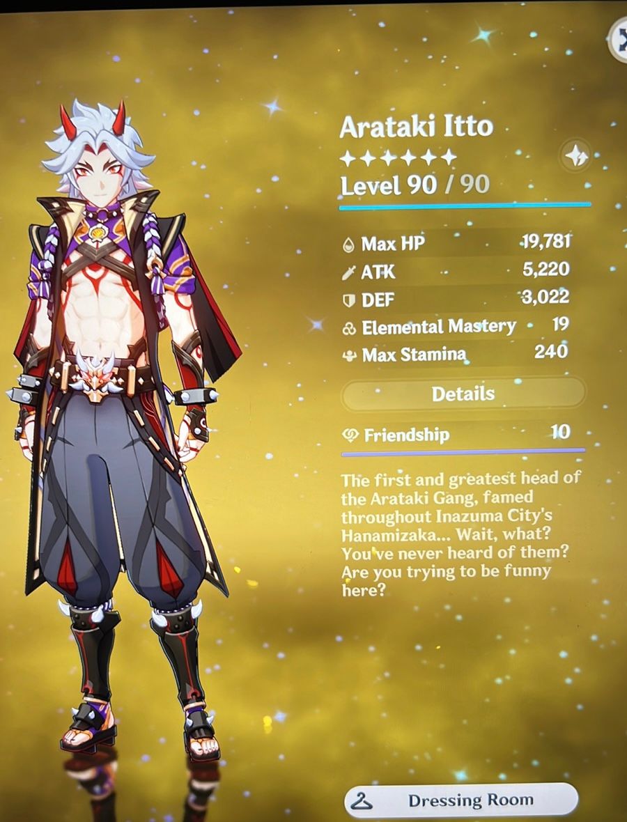 Itto showcase Genshin Impact | HoYoLAB