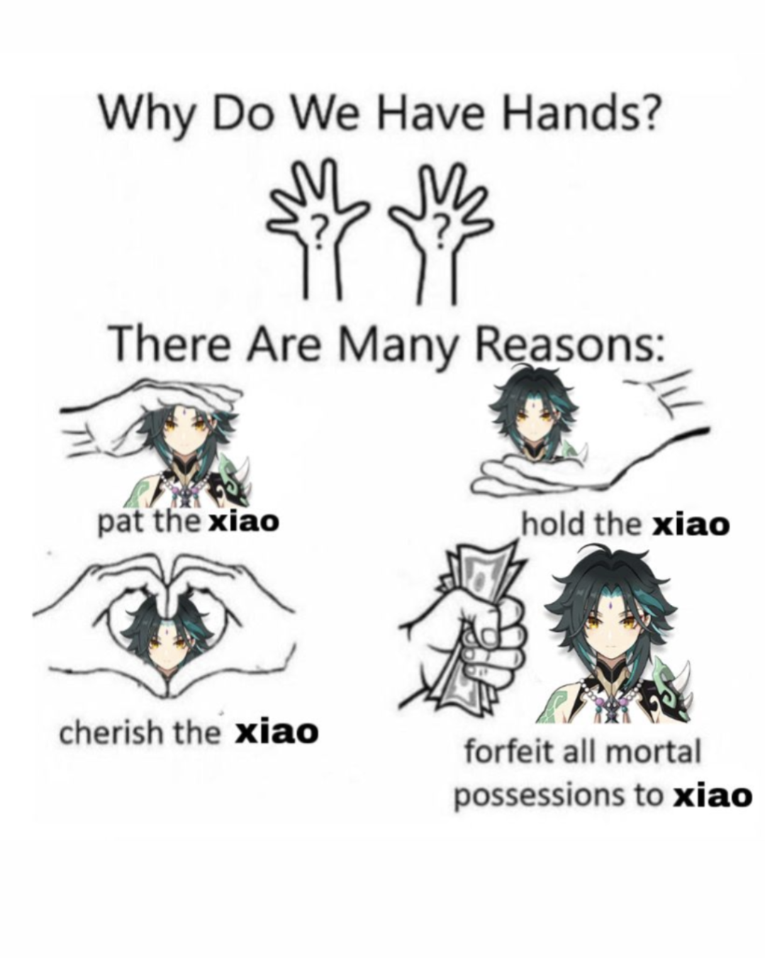 xiao and some random memes i found in the internet Genshin Impact | HoYoLAB