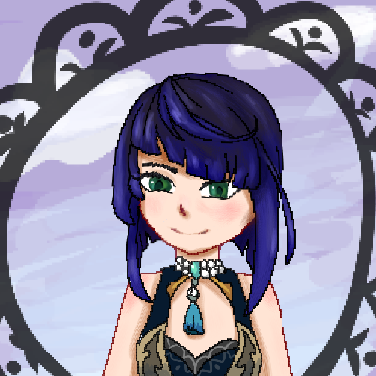 Fanart pixel Yelan Genshin Impact | HoYoLAB