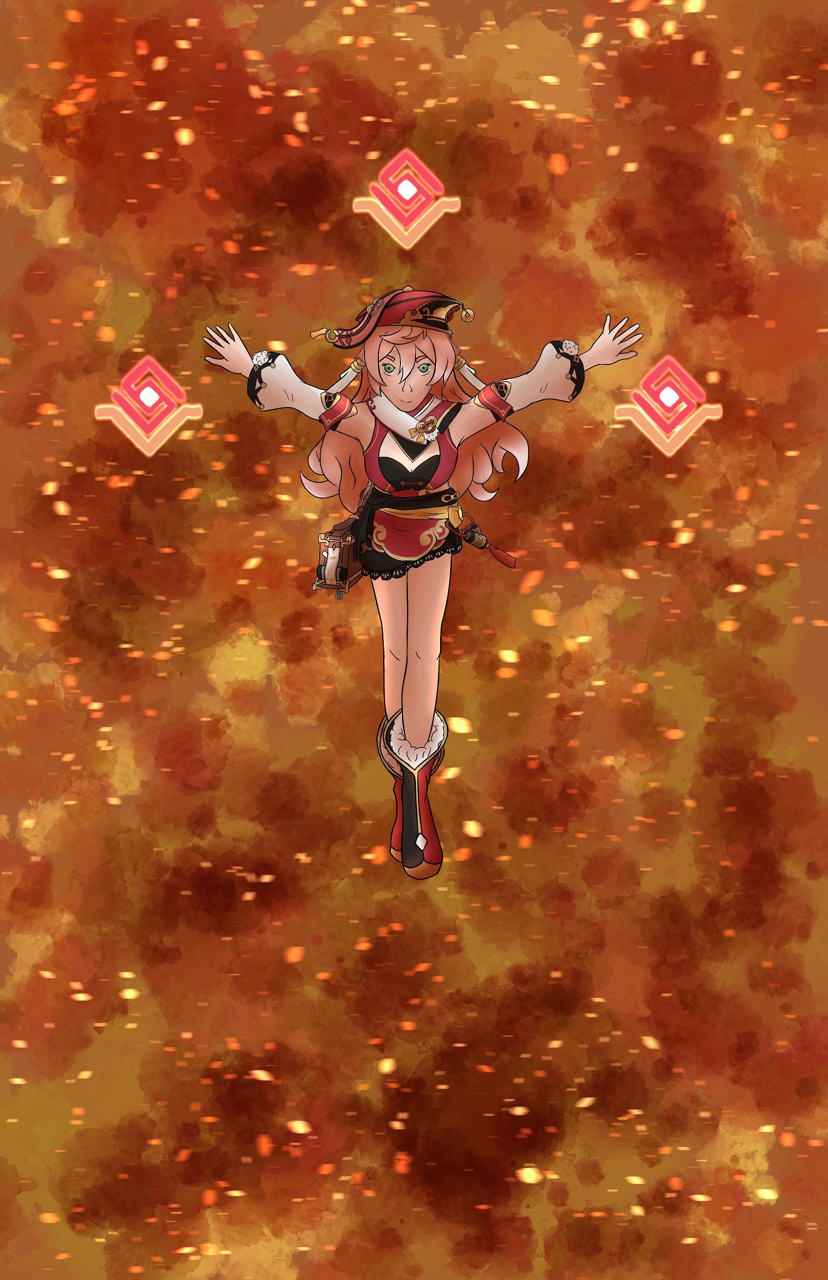 Yanfei fanart Genshin Impact | HoYoLAB