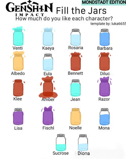 My Love for Monstadt Characters Genshin Impact | HoYoLAB