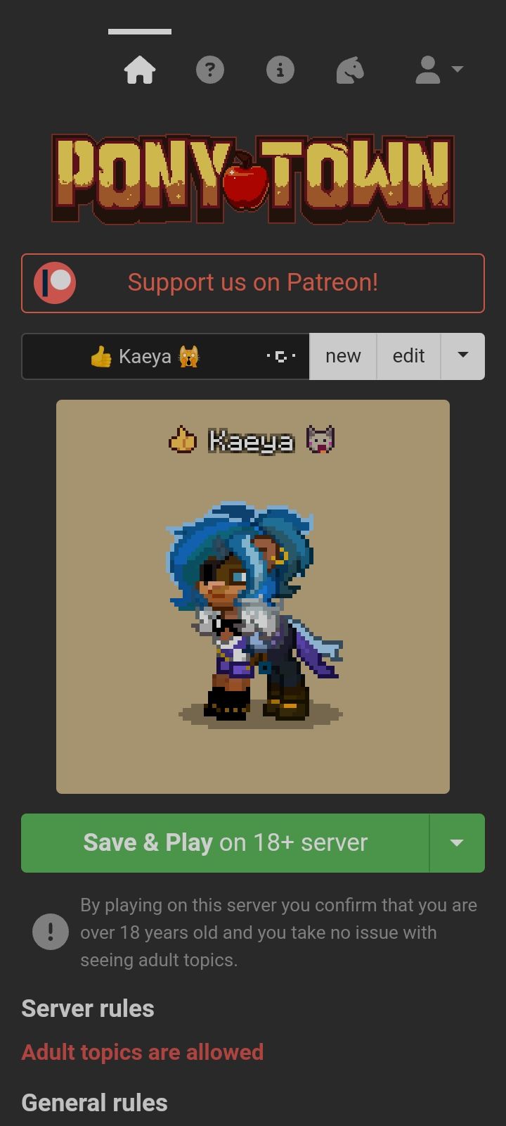 Kaeya in Pony Town Genshin Impact | HoYoLAB