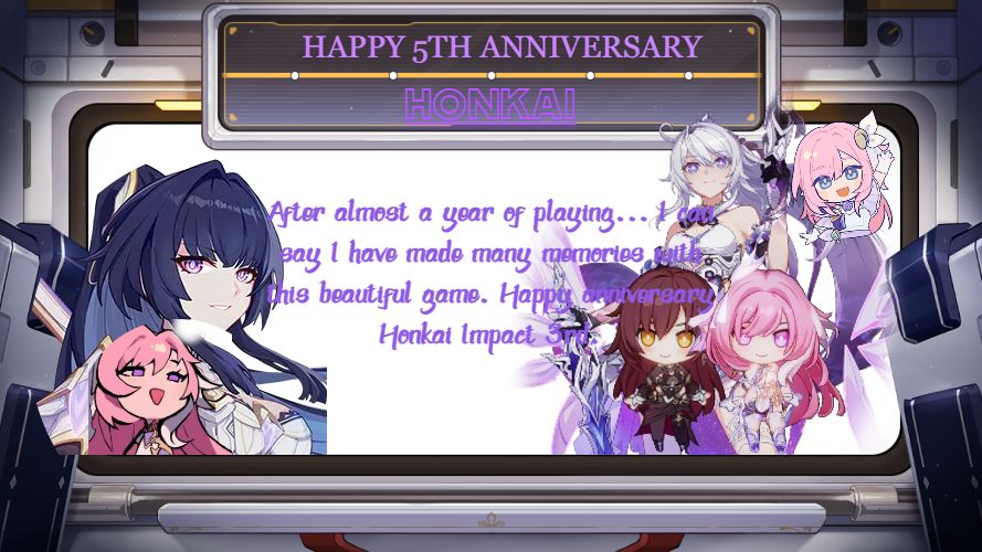 HAPPY ANNIVERSARY HONKAIII Honkai Impact 3rd | HoYoLAB