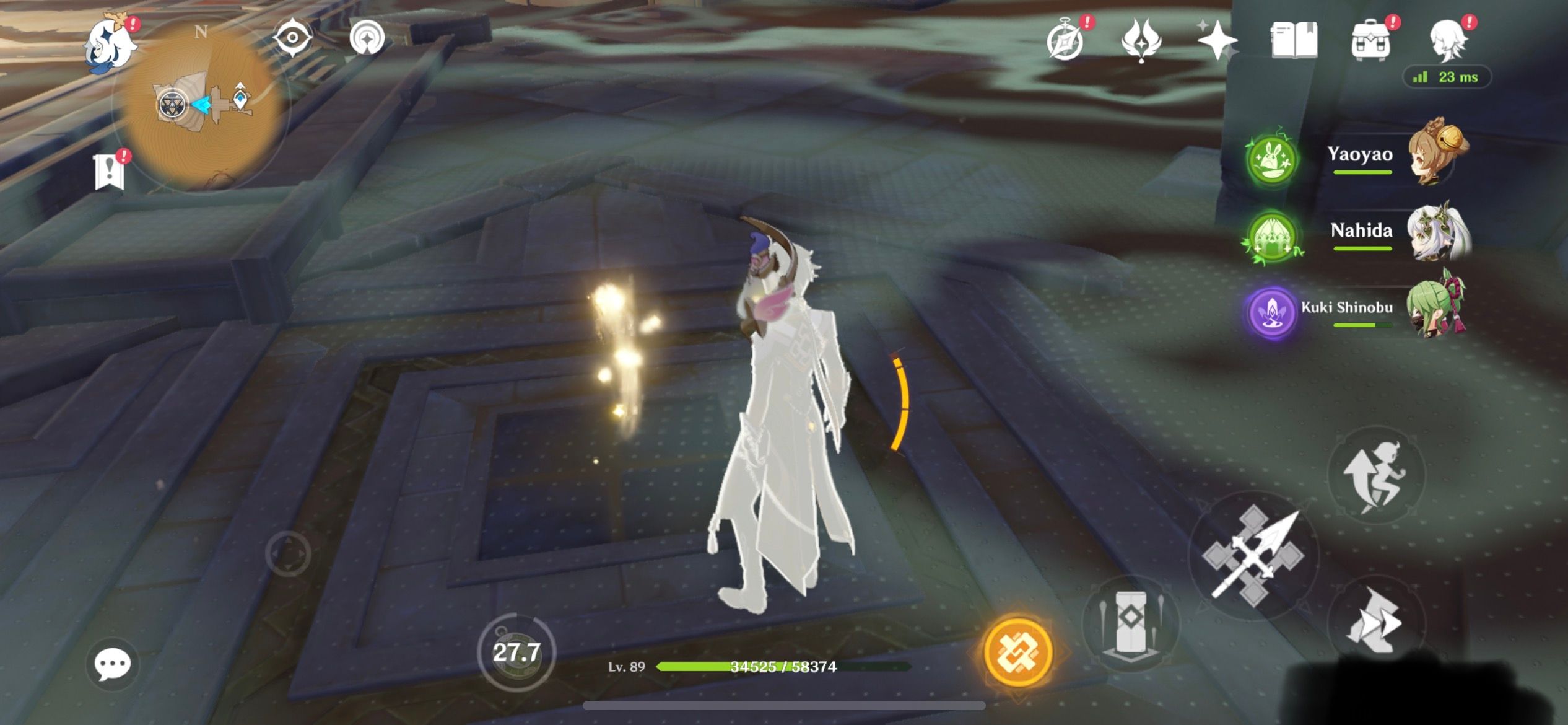Anyone know how to get this chest under ASIMON’s chamber? Genshin ...