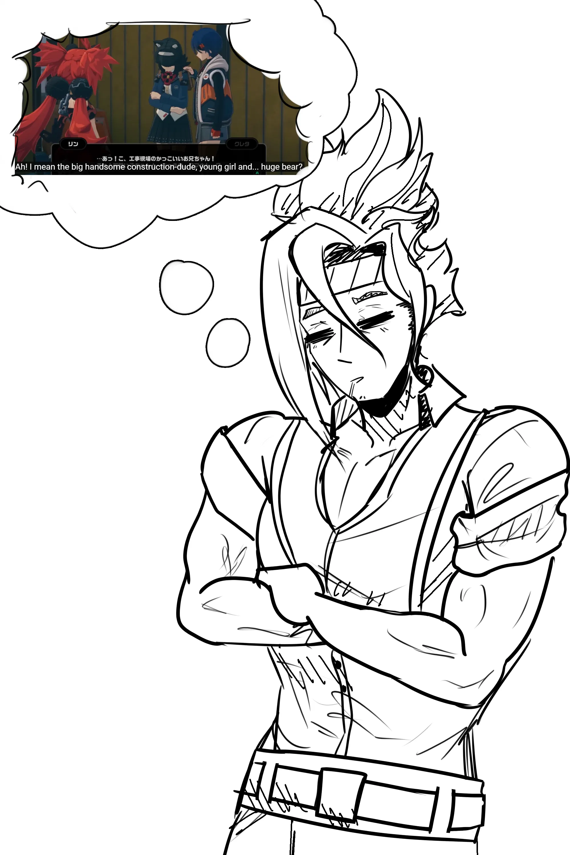 | ZZZ Art Challenge | [Day 11] - "Anton sleeps in standing position" Zenless Zone Zero | HoYoLAB