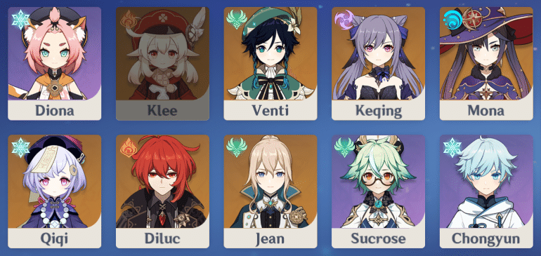 Main account Finally have them all Genshin Impact | HoYoLAB