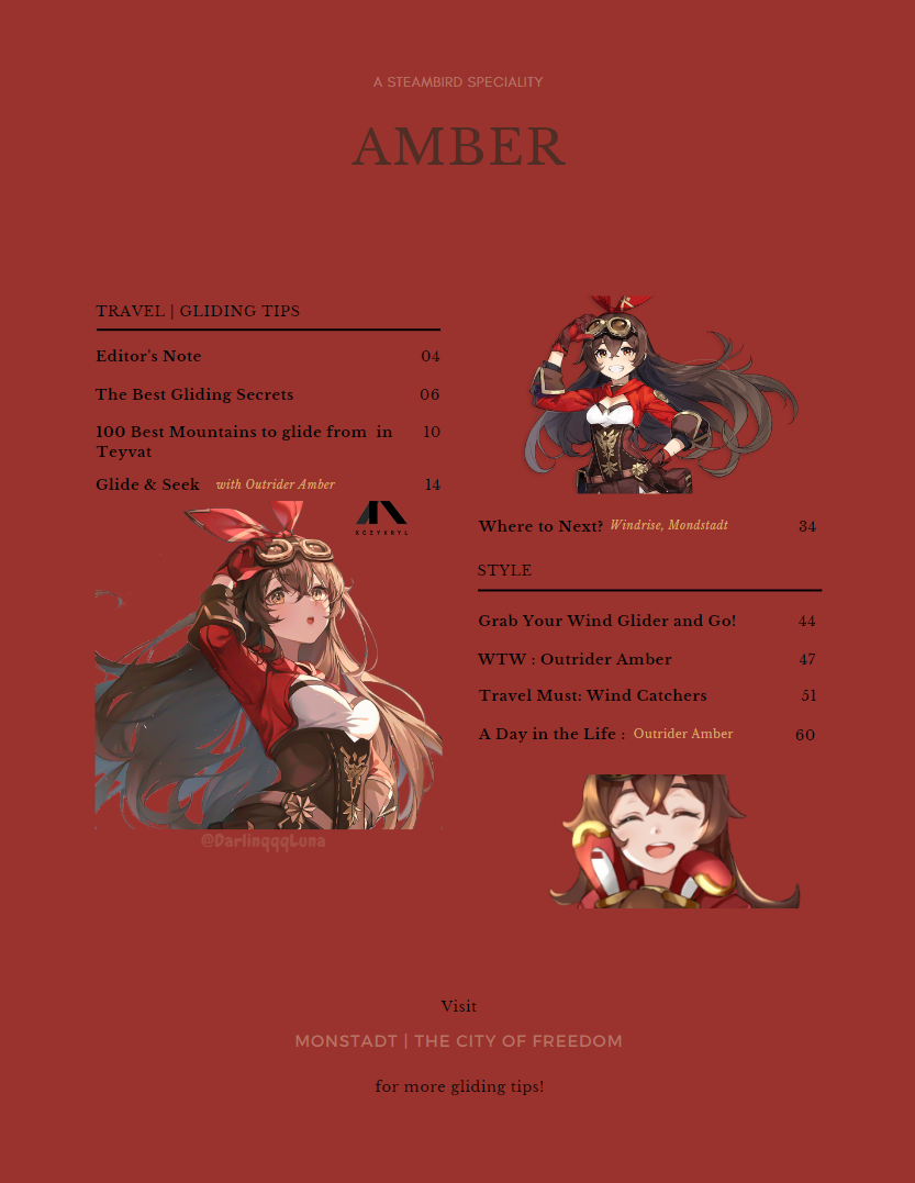 Amber Magazine Genshin Impact | HoYoLAB