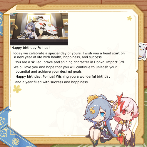 Happy Birthday-Fuhua Honkai Impact 3rd | HoYoLAB