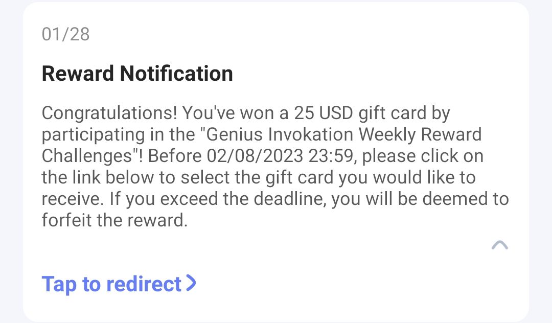 reward notification Genshin Impact | HoYoLAB