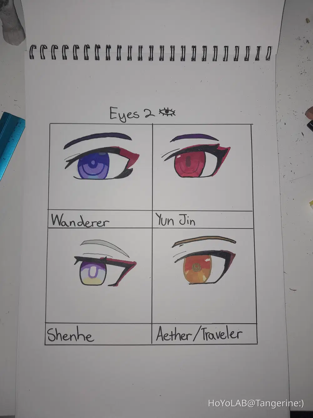 how to draw ghoul eyes