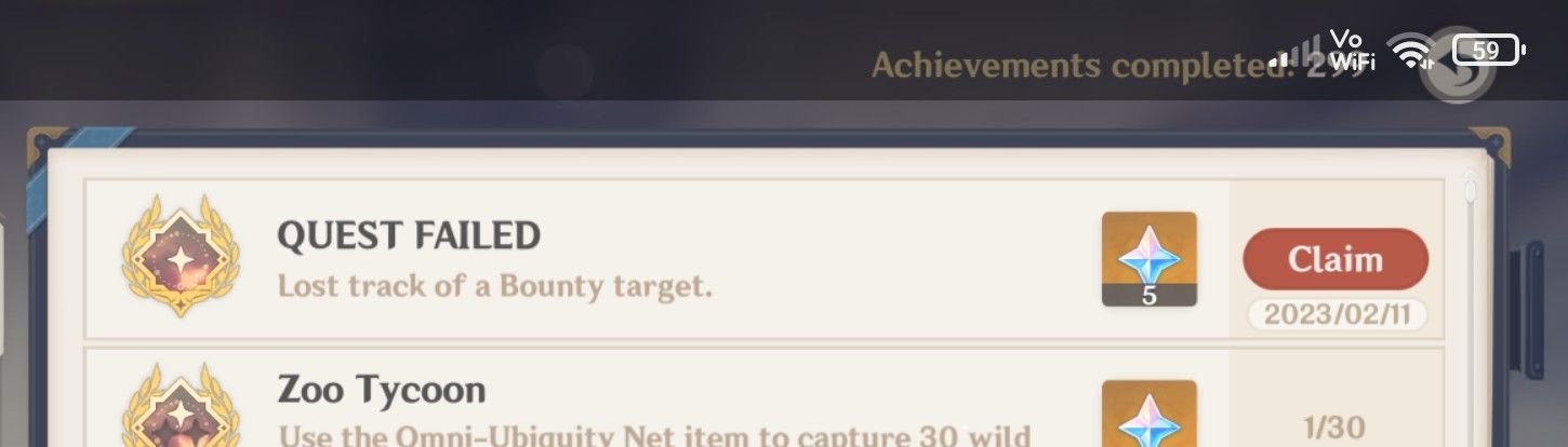 Random achievement Genshin Impact | HoYoLAB