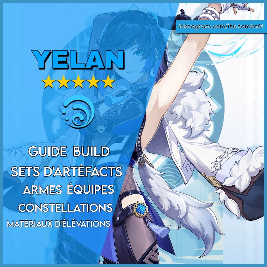 Guide Yelan Support DPS Hydro. -->Genshin Impact