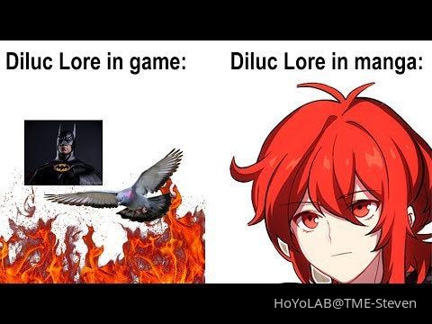Diluc memes I have on my phone Genshin Impact | HoYoLAB
