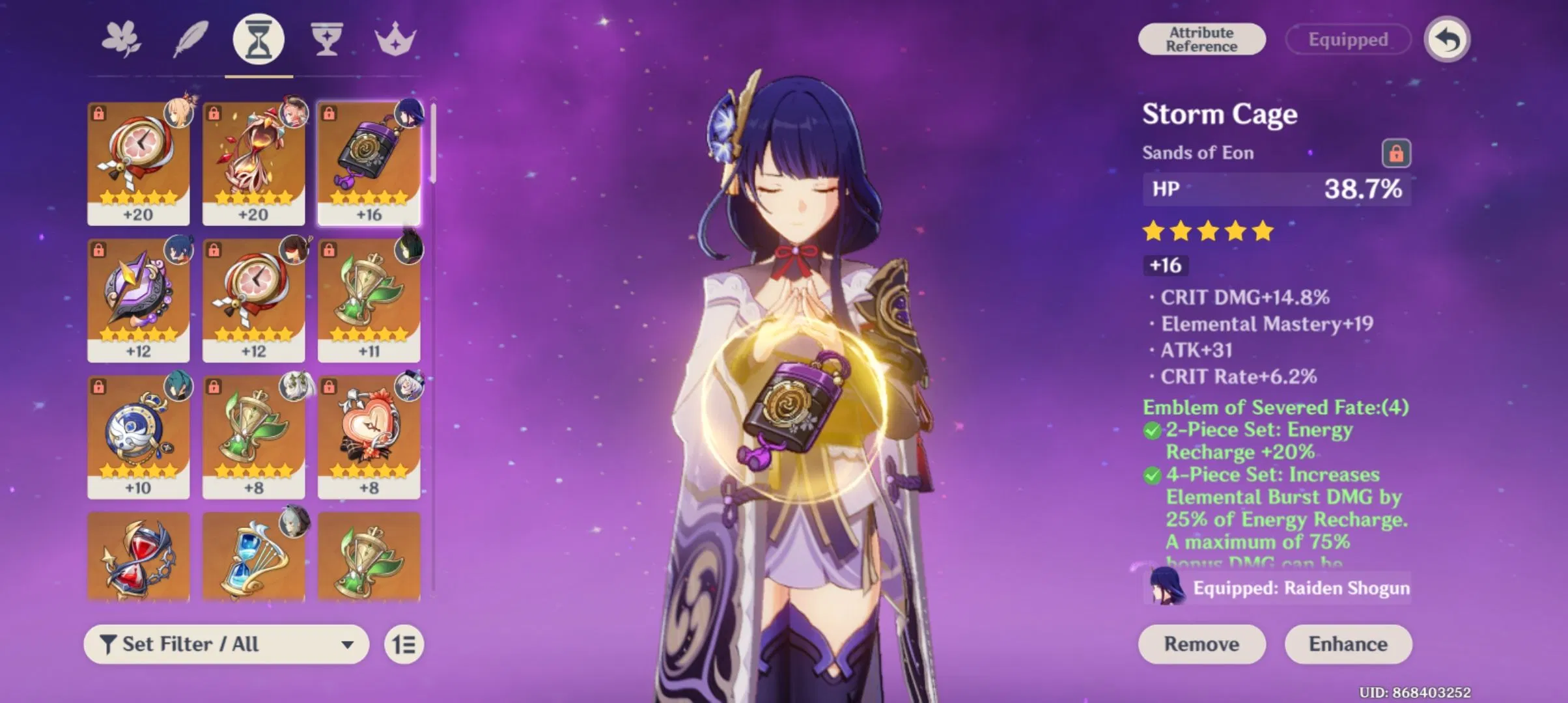 raiden shogun artifact Genshin Impact | HoYoLAB