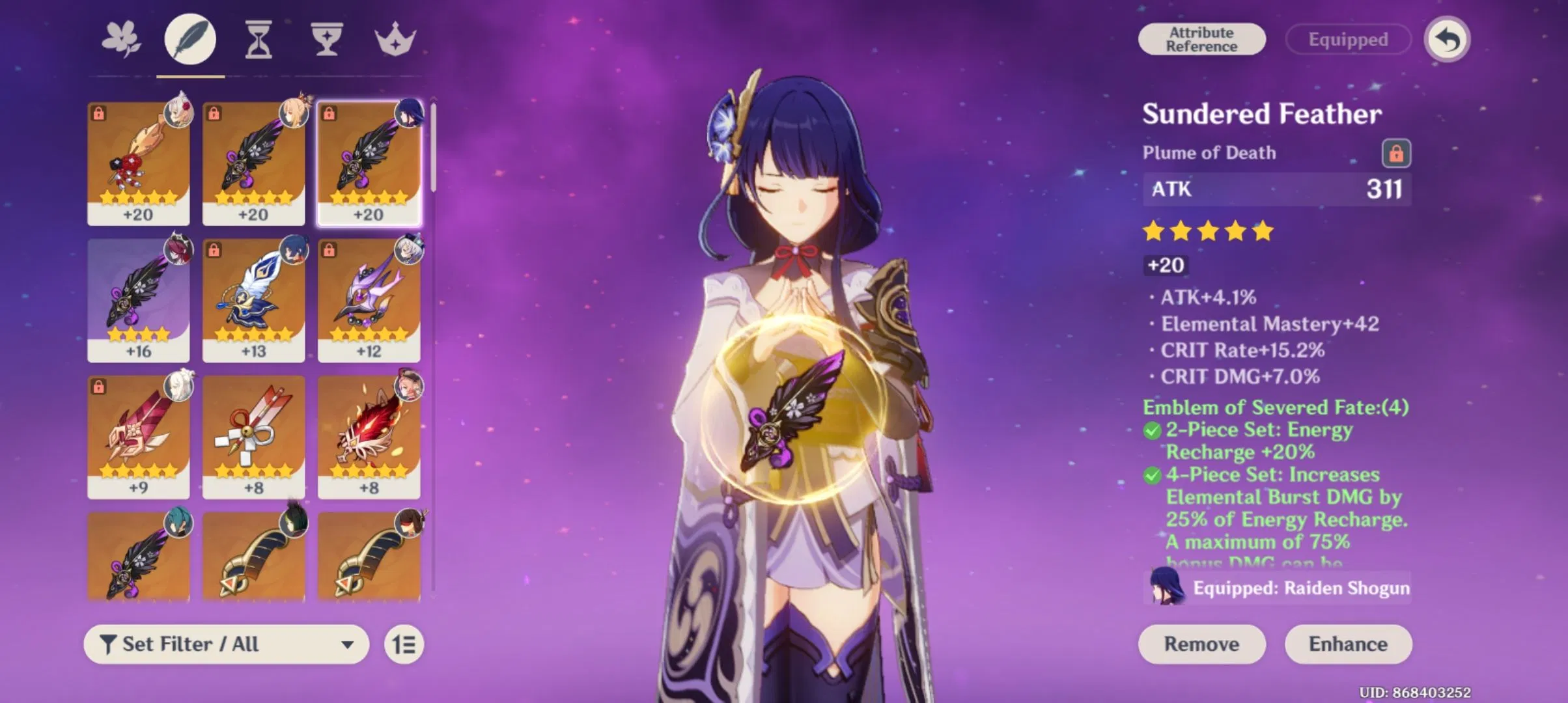 raiden shogun artifact Genshin Impact | HoYoLAB