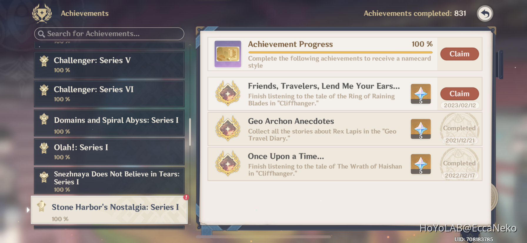 Achievement: Gentry Maocai Genshin Impact | HoYoLAB