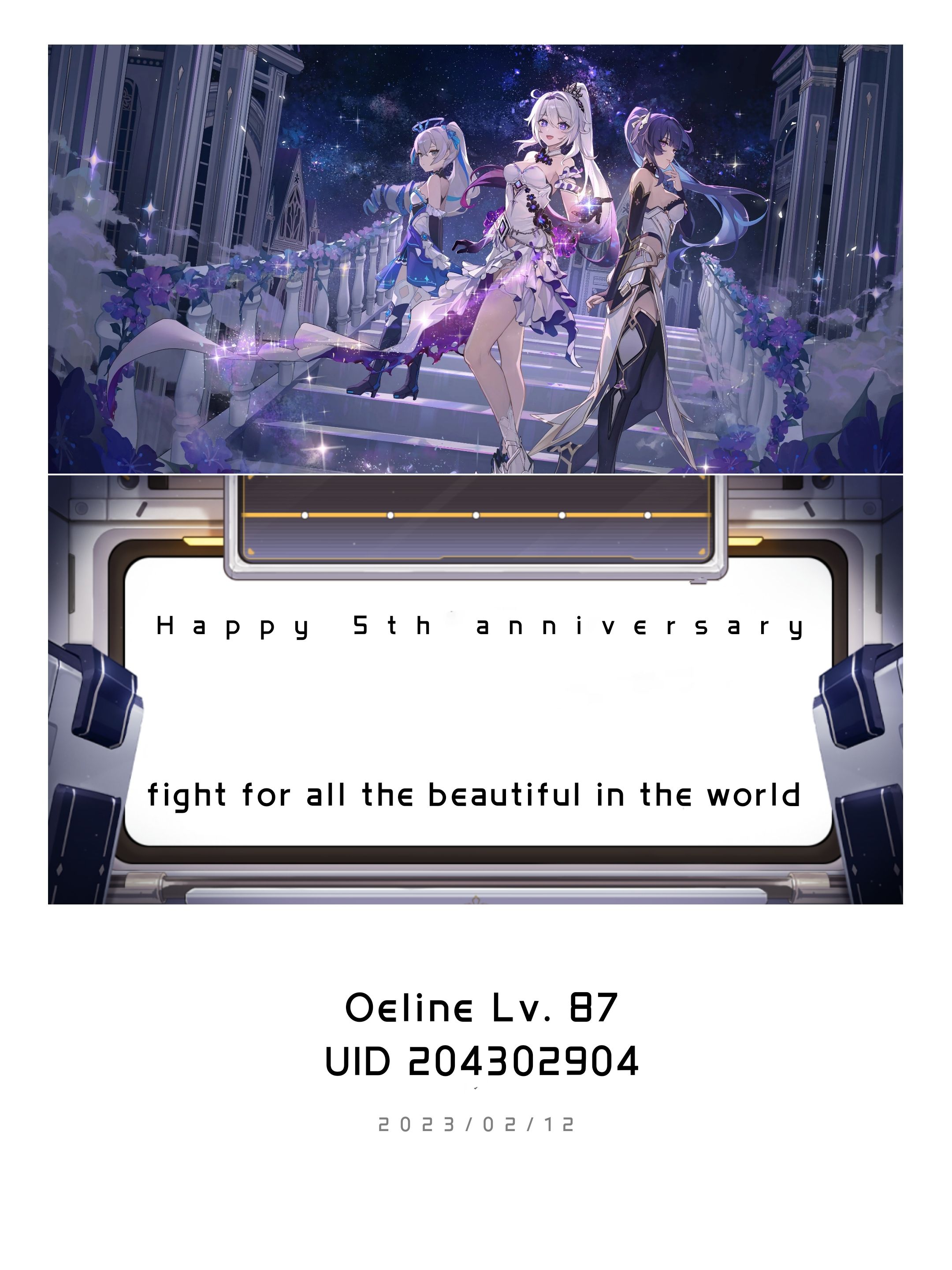 Oeline UID： 204302904 Honkai Impact 3rd | HoYoLAB