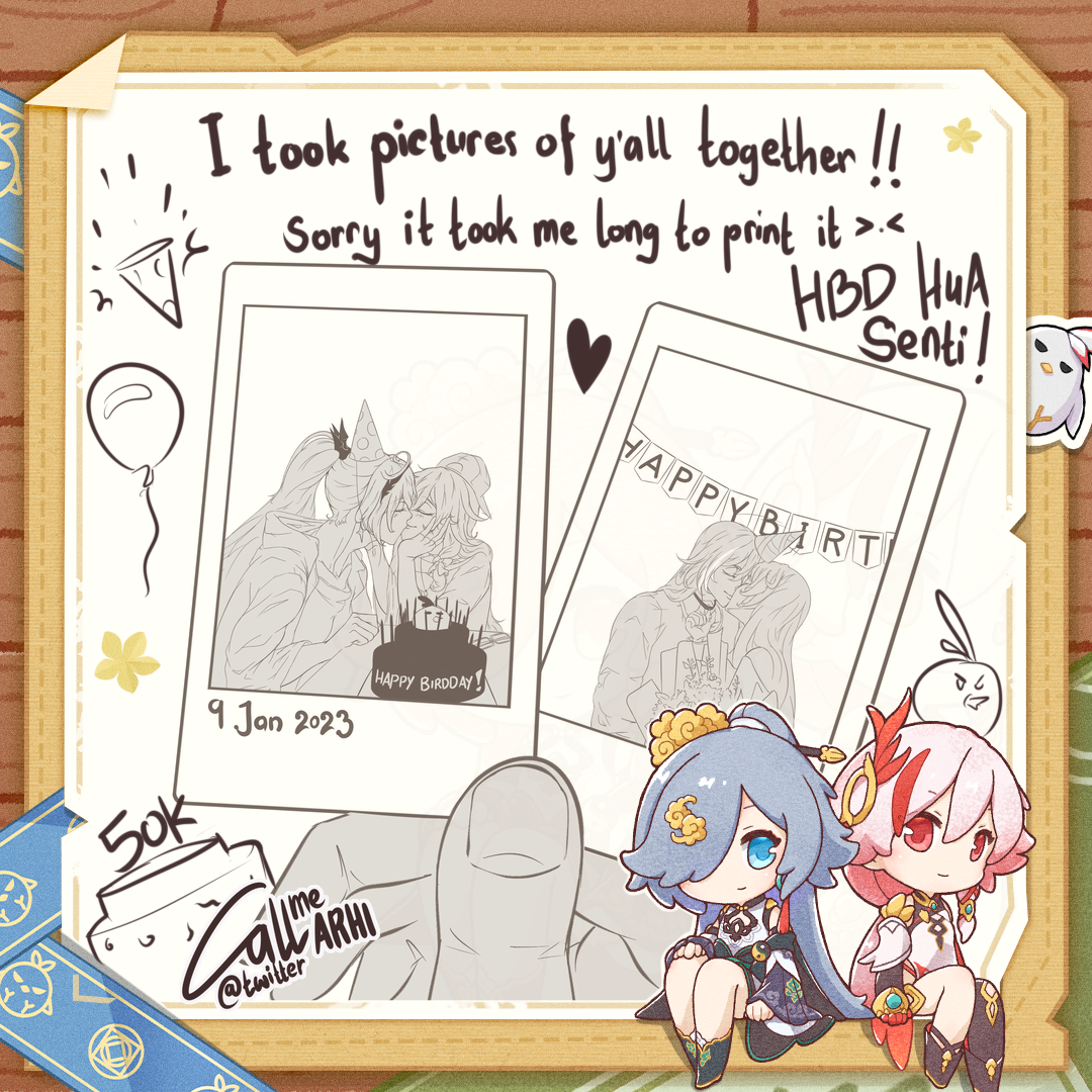 Happy Bird-day Fuhua and Shiki-chan \ >3