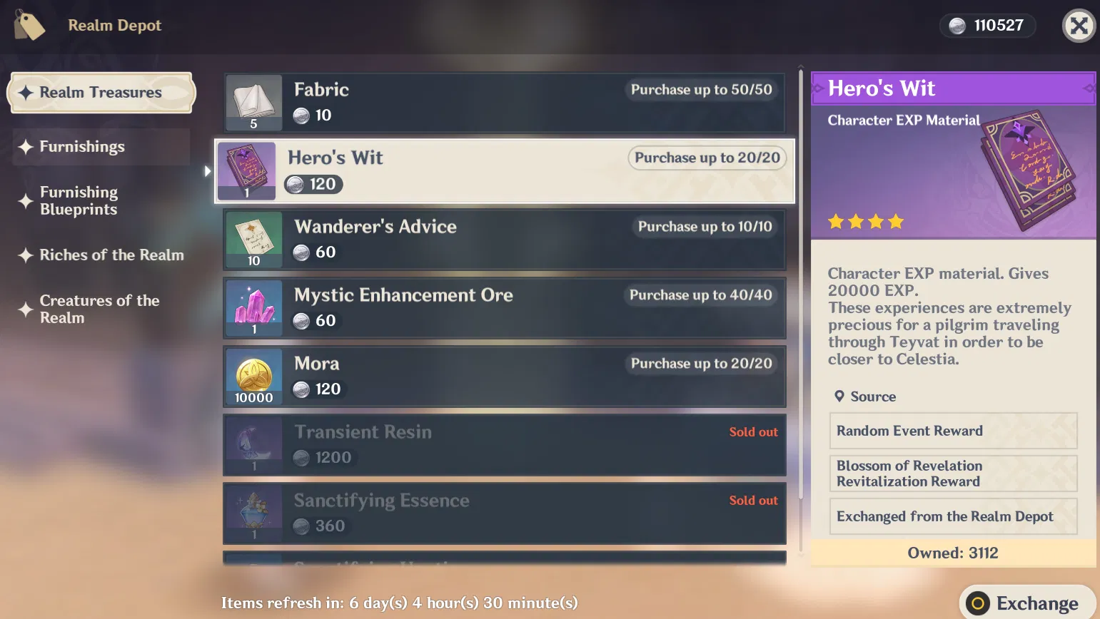 Realm Depot Genshin Impact | HoYoLAB