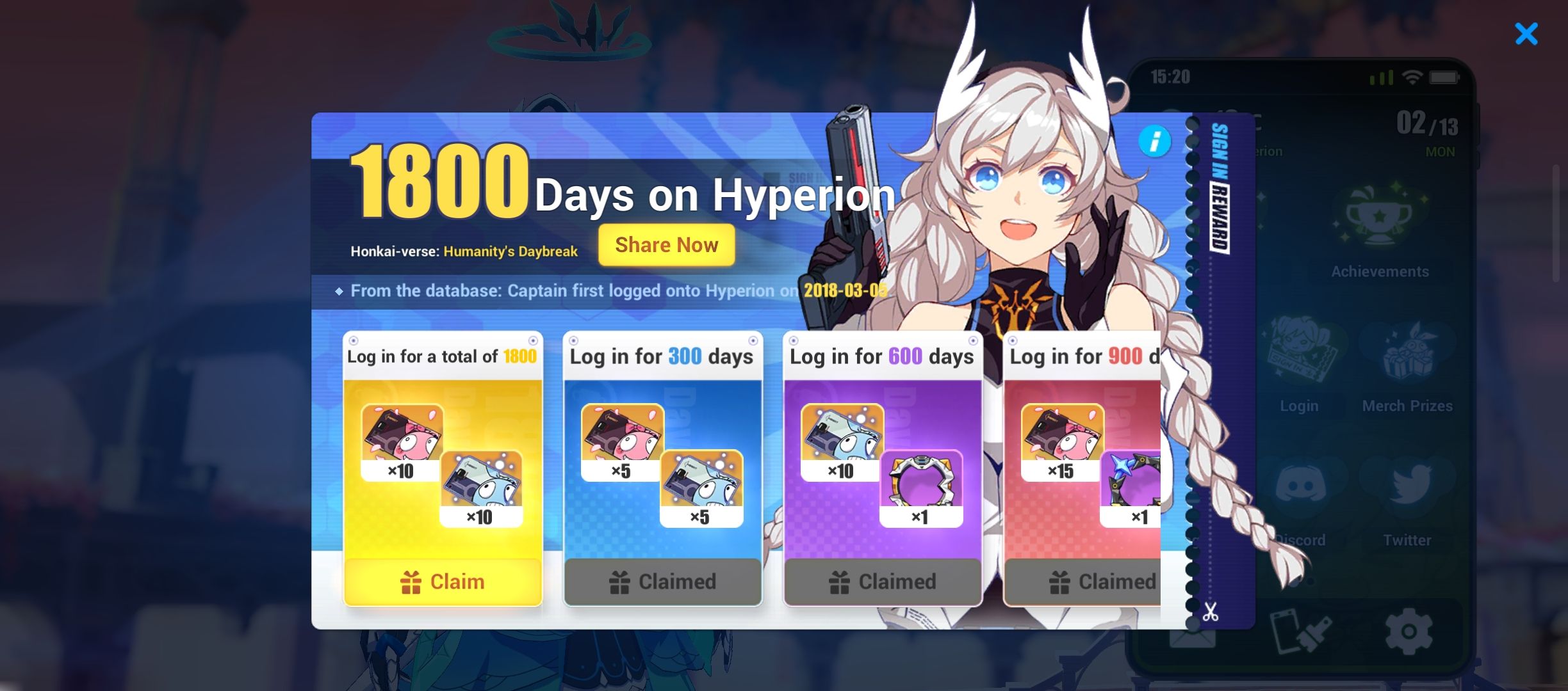 Days on Hyperion Honkai Impact 3rd | HoYoLAB