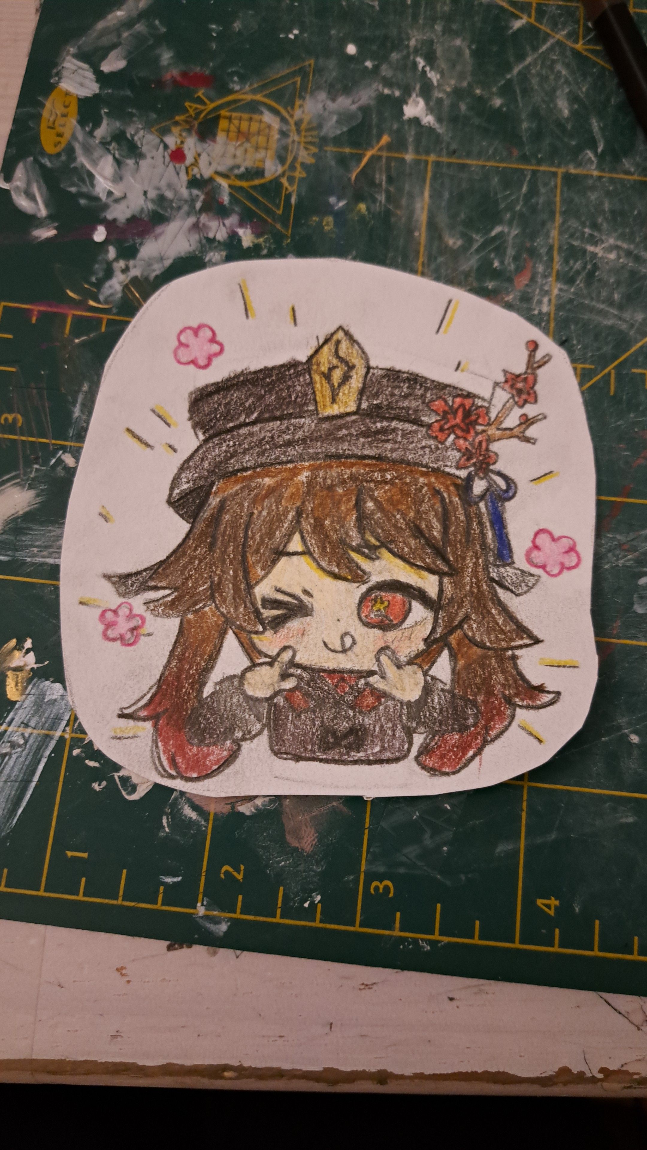 fanart of hu tao emoji Genshin Impact | HoYoLAB