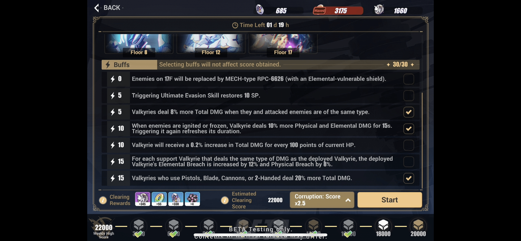 v6.4 cbt Elysian Realm: Herrscher of Finality Corruption x2.50 clear (02/13/2023) Honkai Impact ...