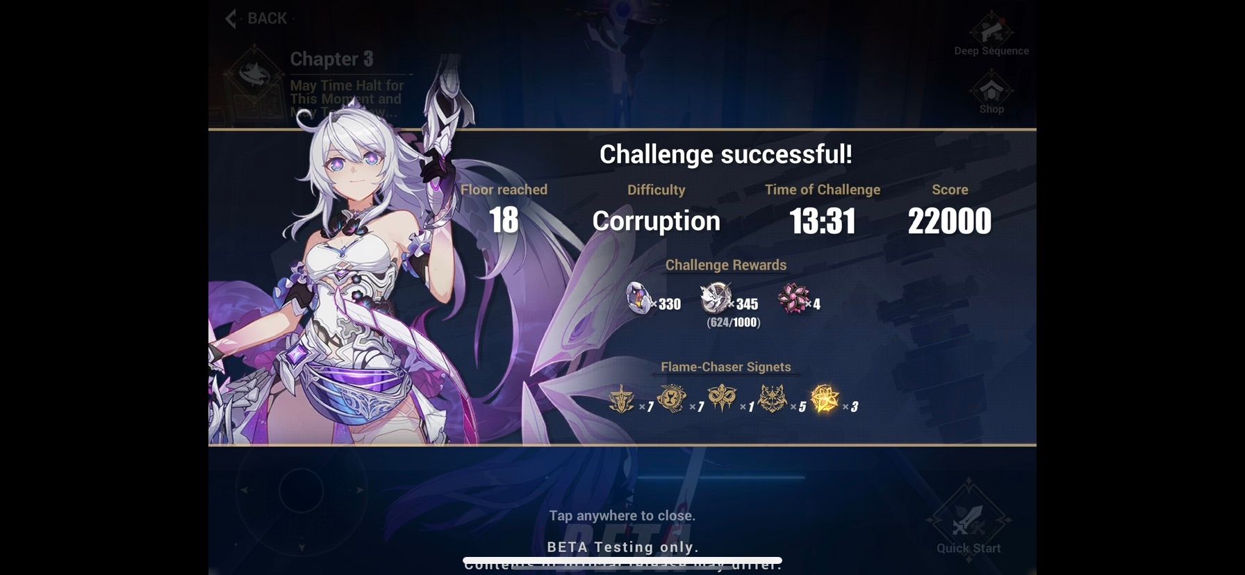 v6.4 cbt Elysian Realm: Herrscher of Finality Corruption x2.50 clear ...