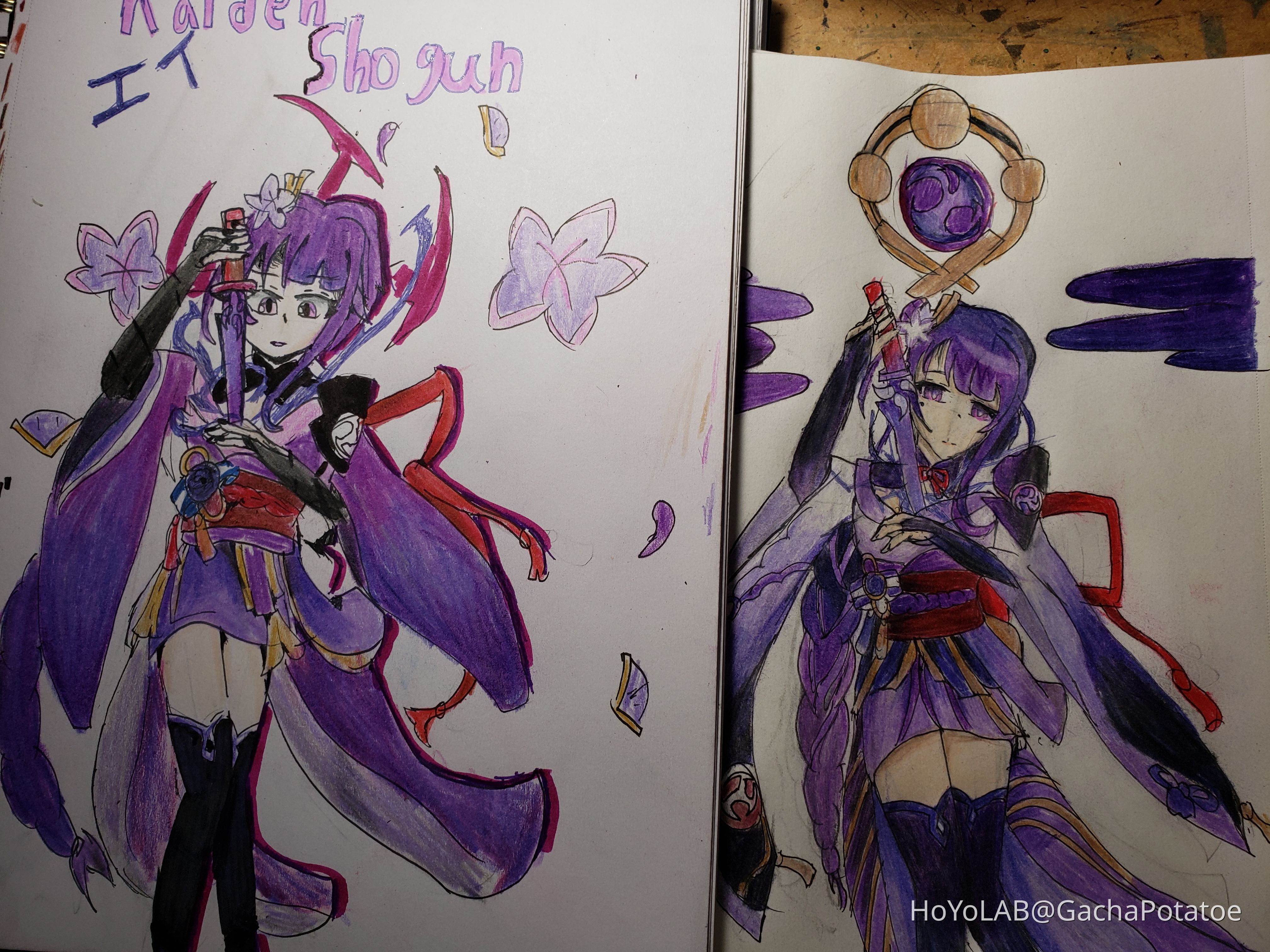 Old Raiden Vs Redraw Genshin Impact | HoYoLAB