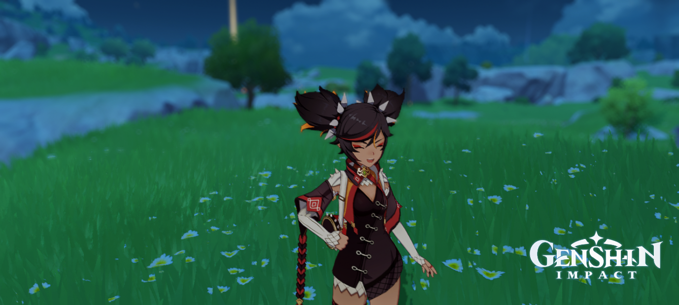 I finally figured out how to use the camera feature Genshin Impact ...