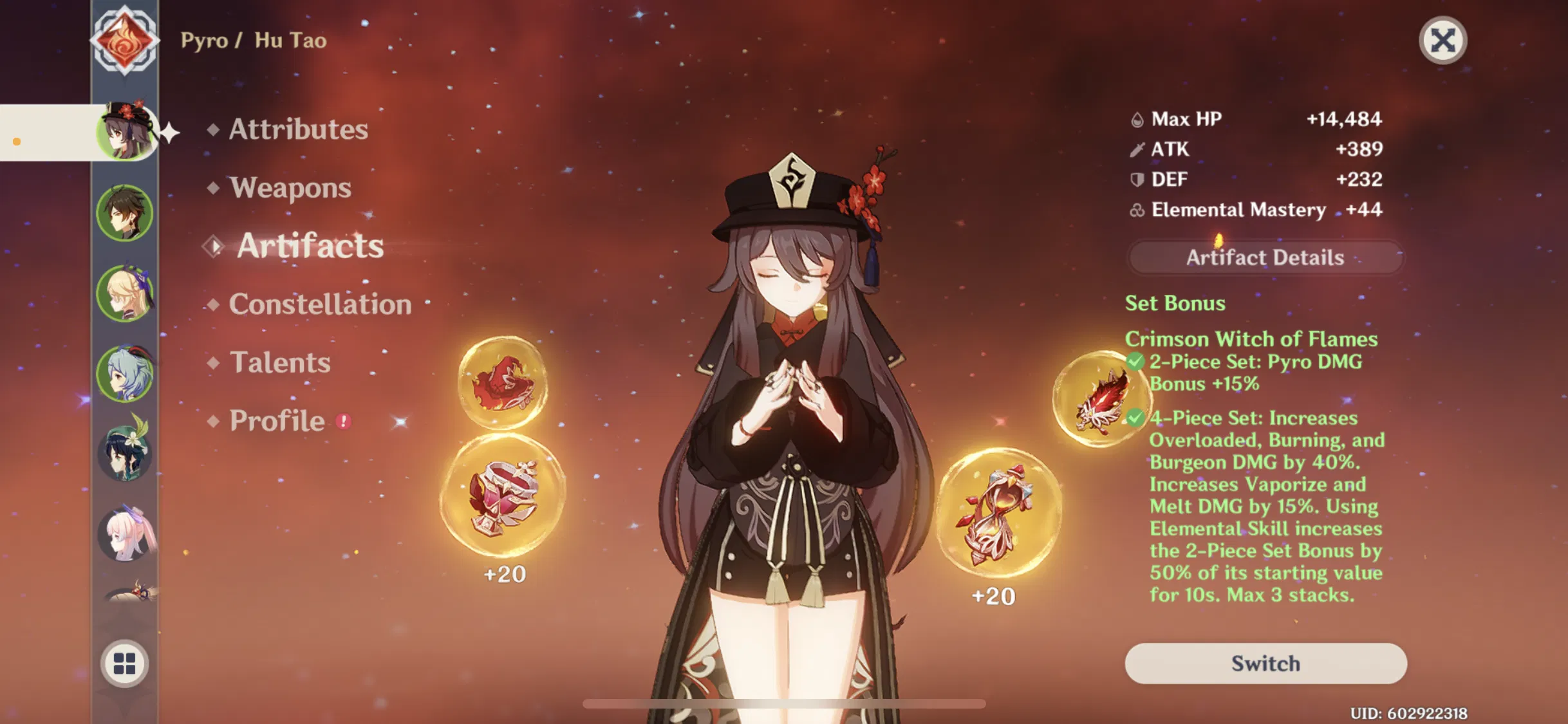 My hu taos crit :D Genshin Impact | HoYoLAB