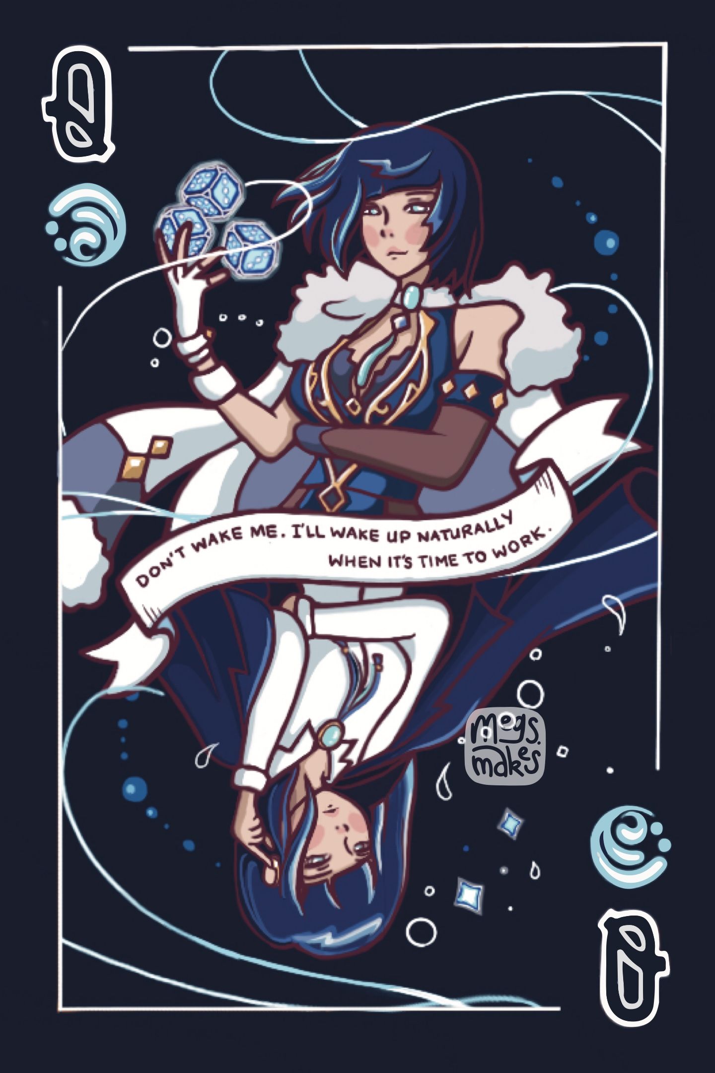 Yelan Poker Card (Theme:Alternate Universe) Genshin Impact | HoYoLAB