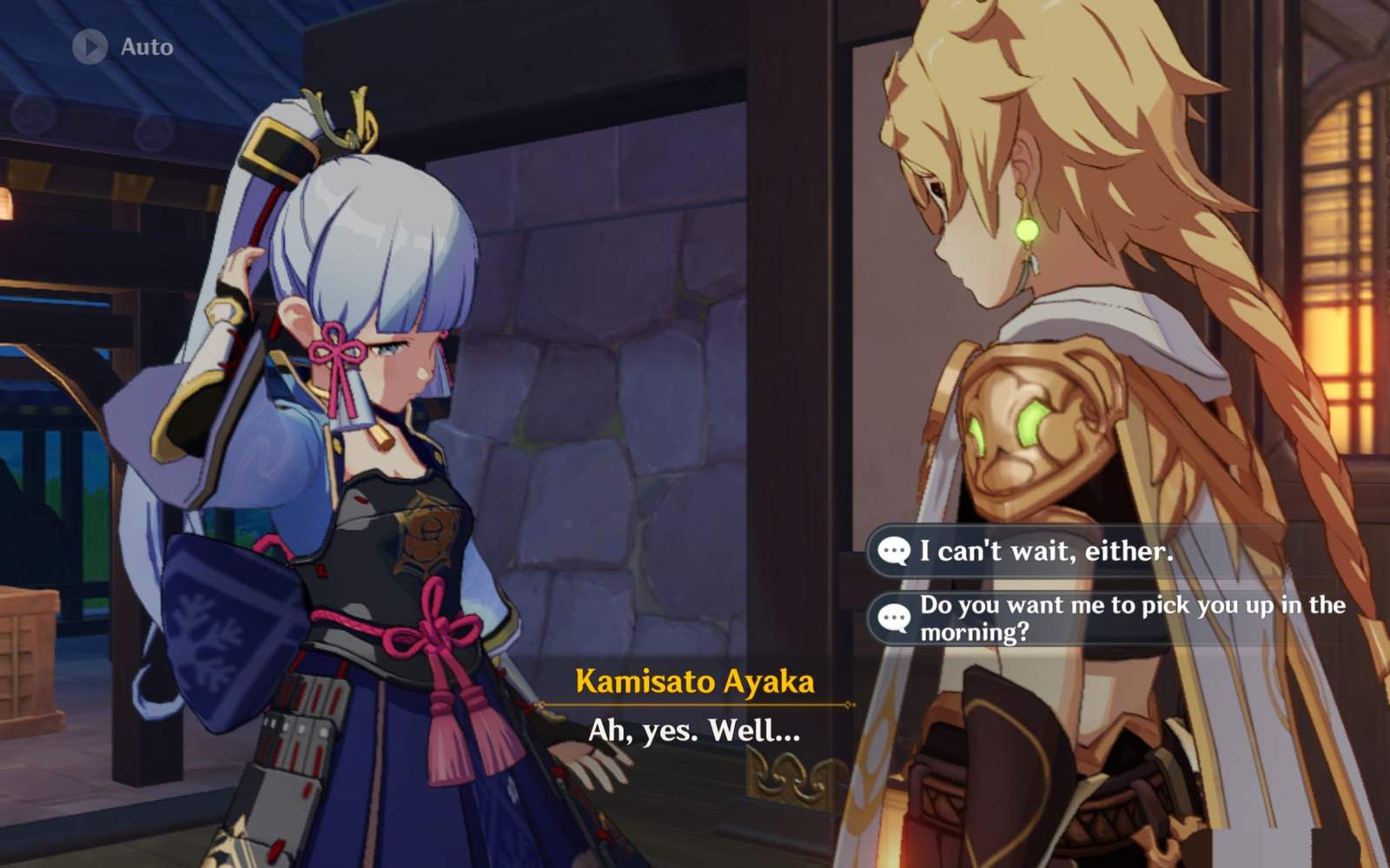 Happy valentine's day: when Ayaka and Aether fall to each other Genshin ...