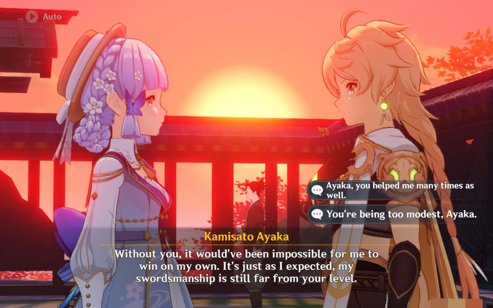 Happy valentine's day: when Ayaka and Aether fall to each other Genshin Impact | HoYoLAB