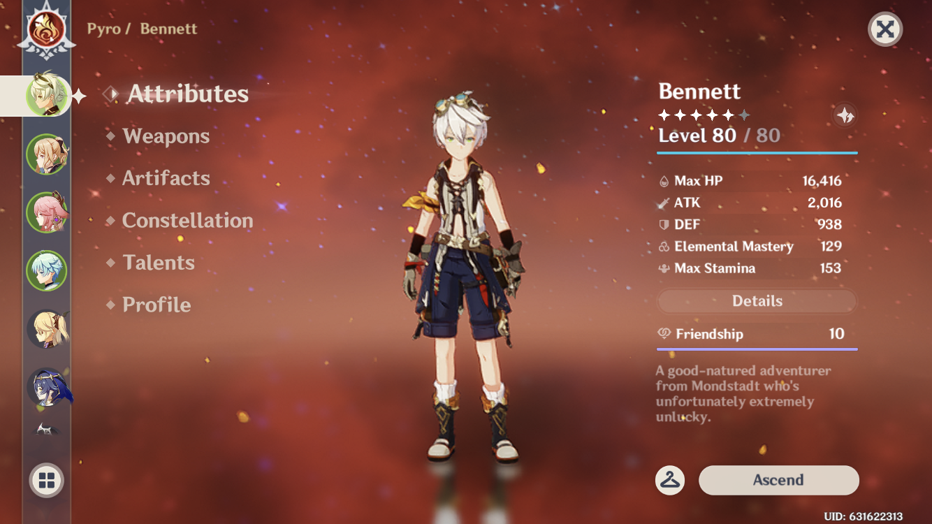 Dps Bennett. Genshin Impact | HoYoLAB