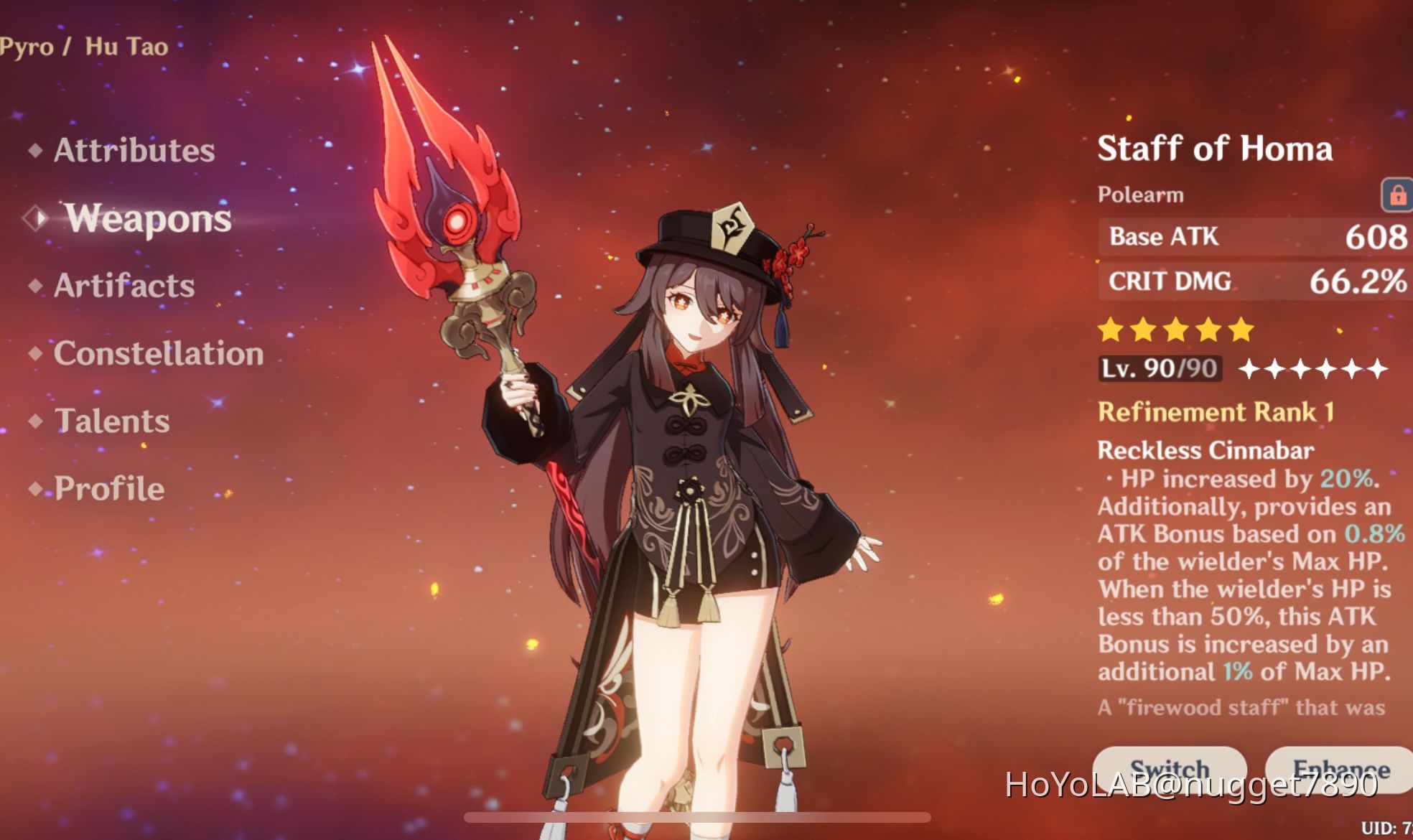 hu tao c3 + homa Genshin Impact | HoYoLAB