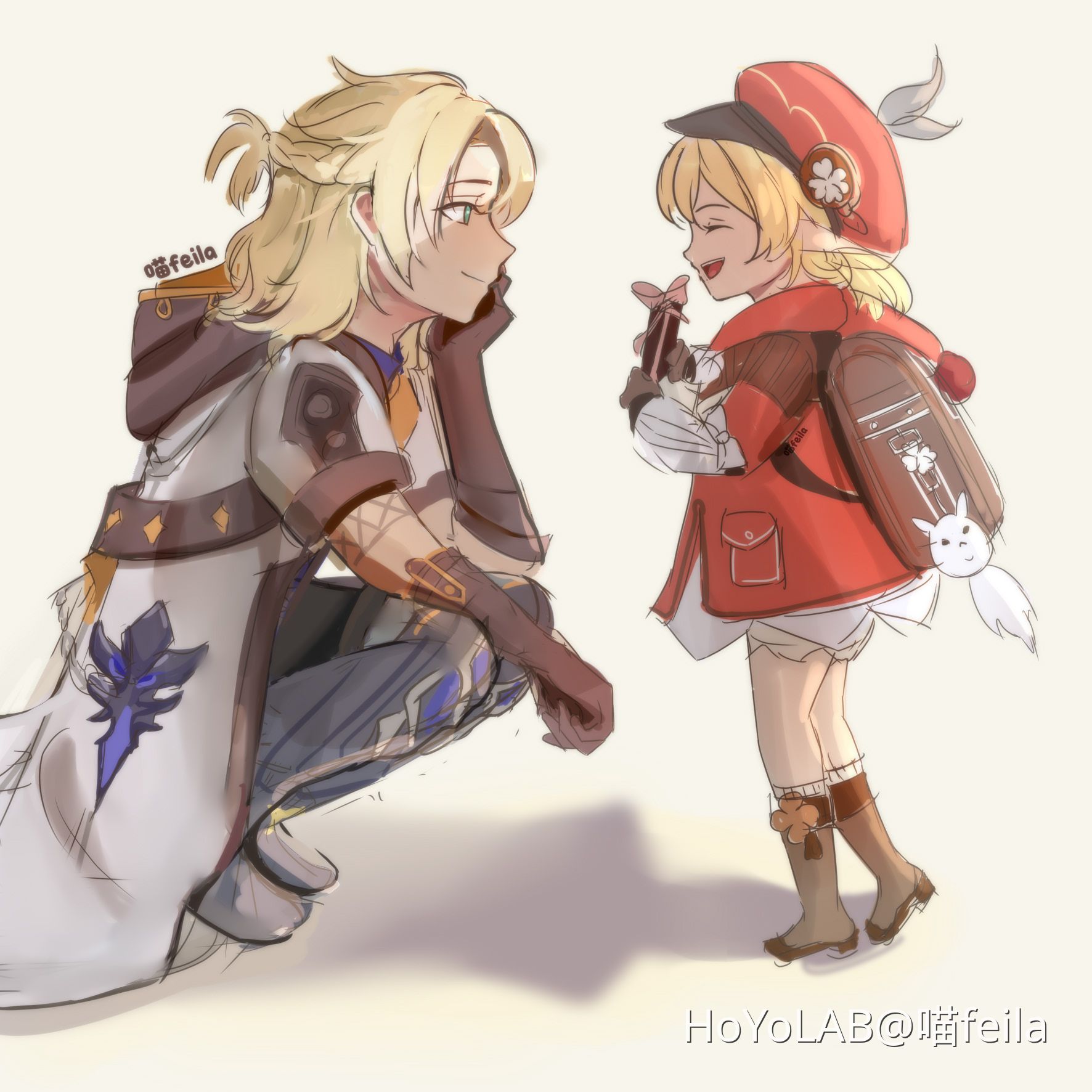 Albedo and Klee Valentine's Day Genshin Impact | HoYoLAB