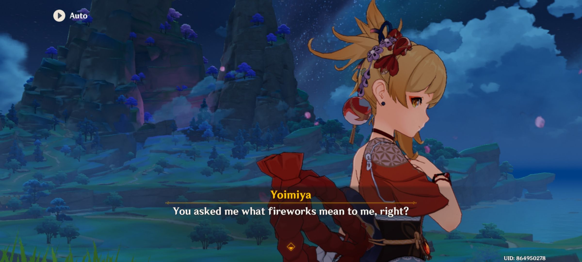 the meaning of her fireworks Genshin Impact | HoYoLAB