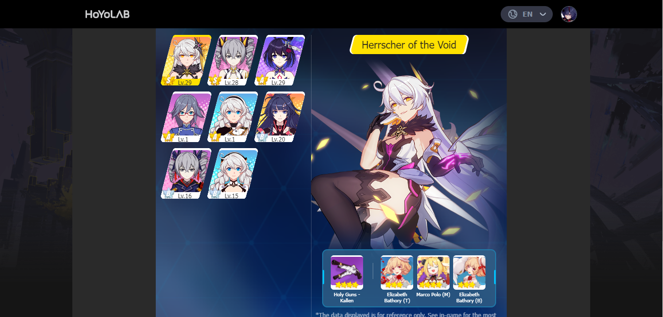 Progress Honkai Impact 3rd | HoYoLAB