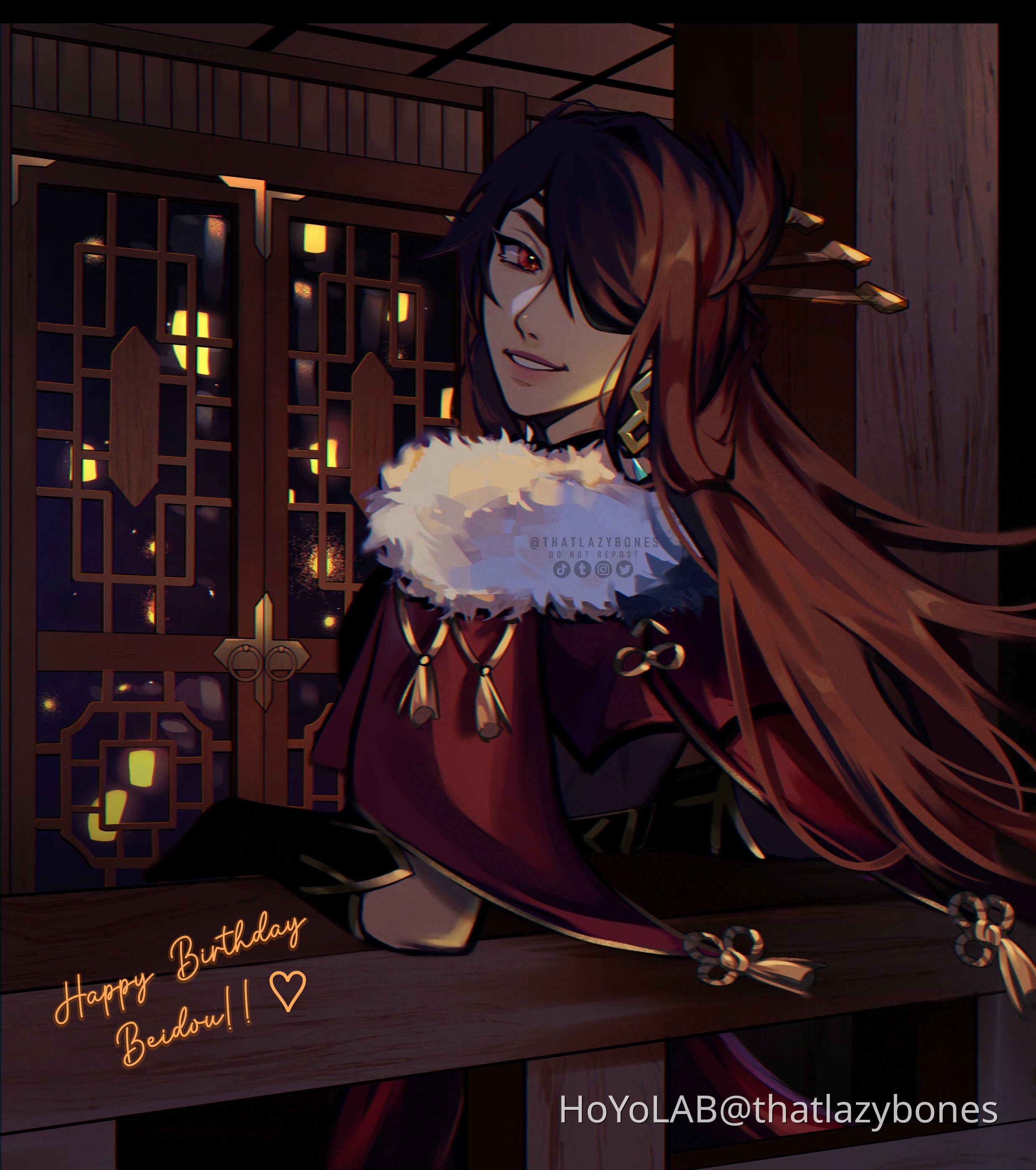 Happy Beidou day!! ️🖤 Genshin Impact | HoYoLAB