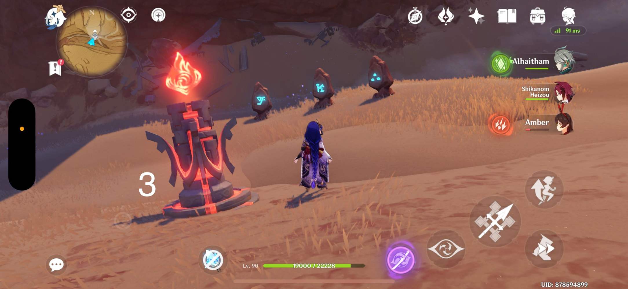 Sumeru desert pyro totems puzzle v3.4 Genshin Impact | HoYoLAB