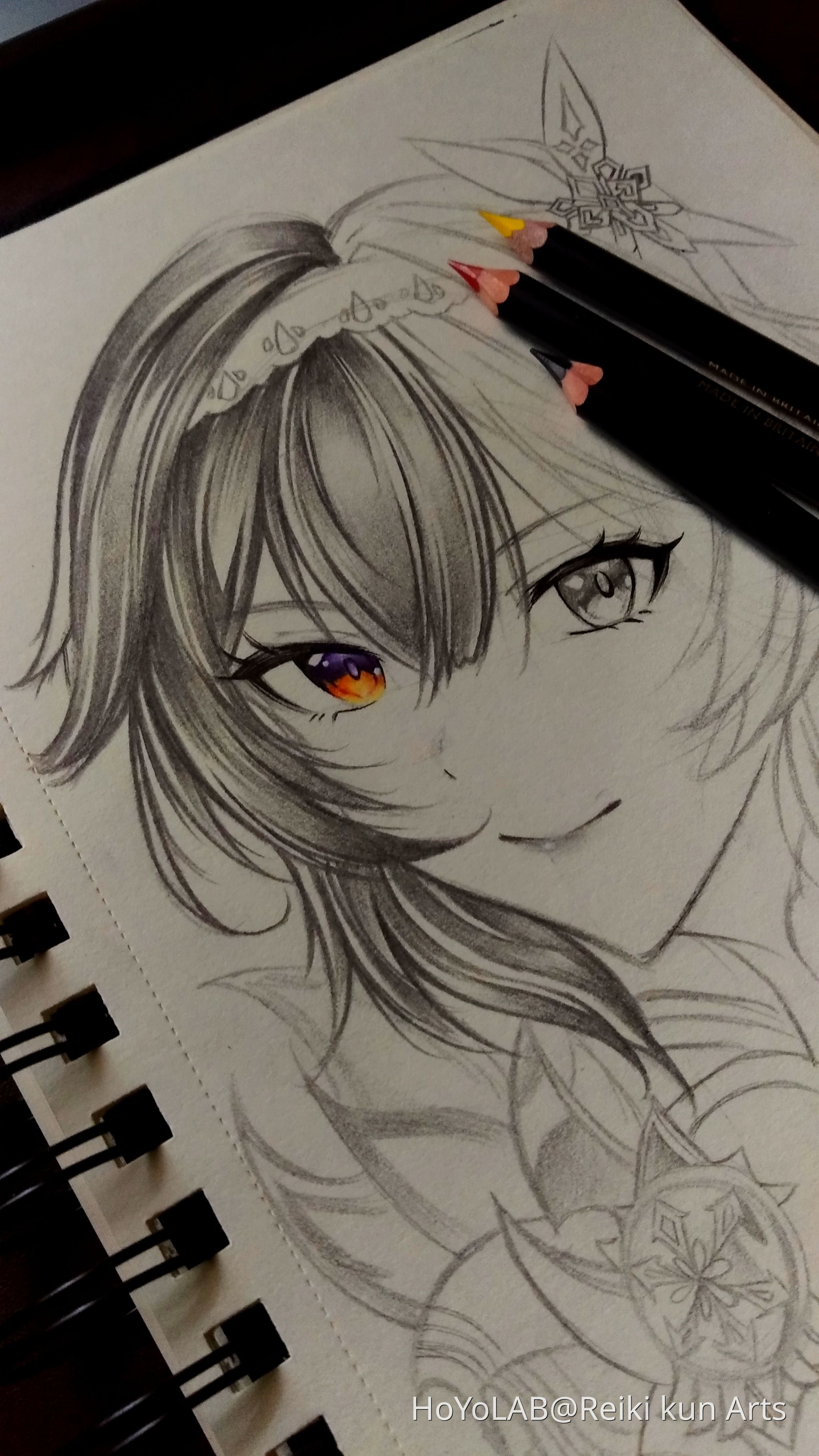 Starting the shading process & eye colouring Genshin Impact | HoYoLAB