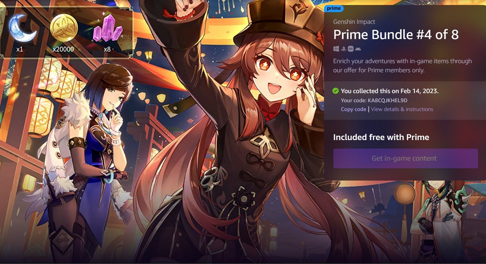 prime bundle Genshin Impact | HoYoLAB