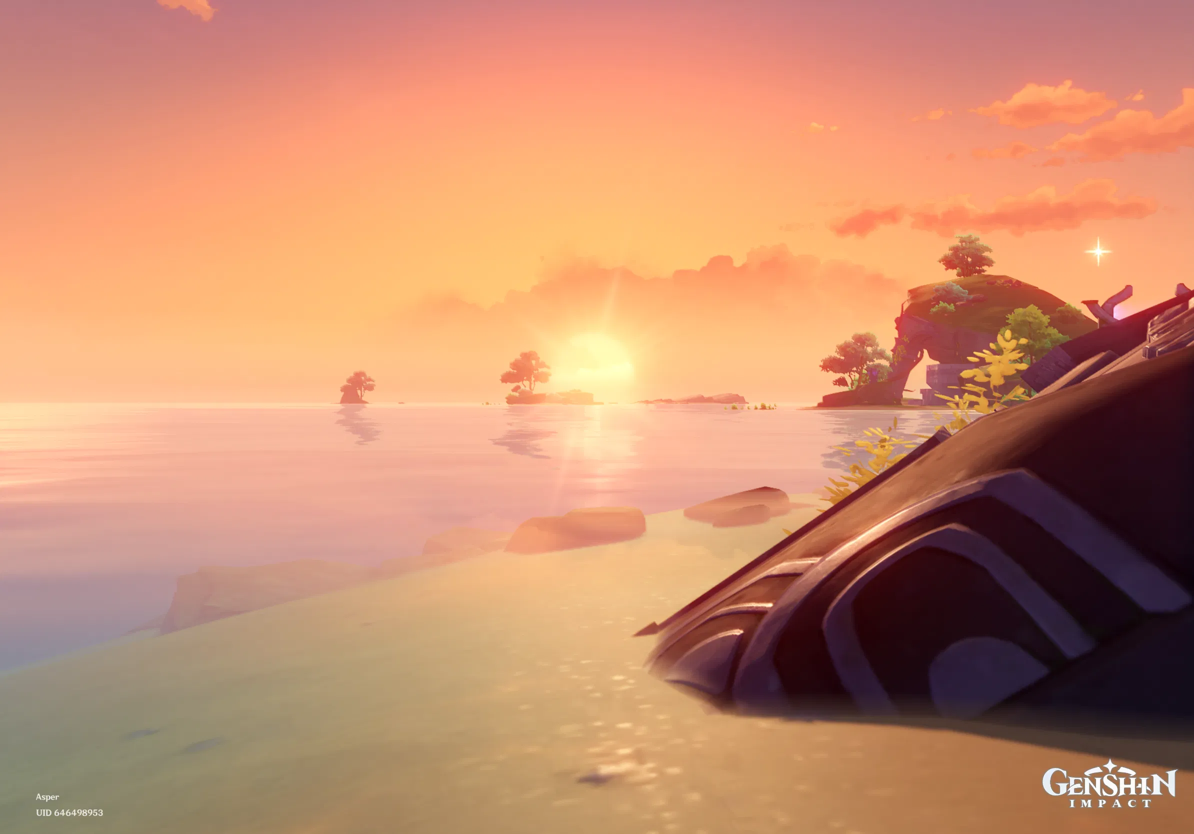 Inazuma beaches during sunset Genshin Impact | HoYoLAB