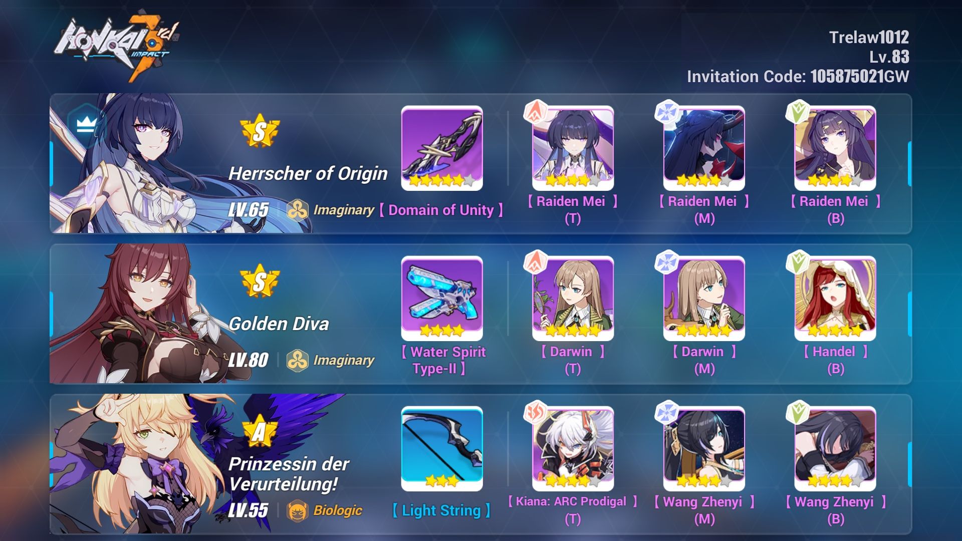 HoO team Honkai Impact 3rd | HoYoLAB