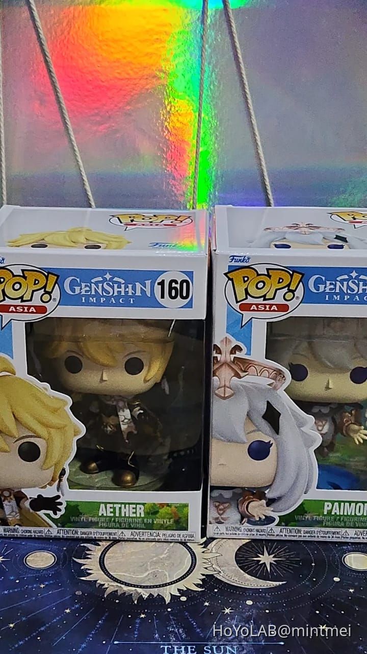 aether y paimon funko🤍💛 Genshin Impact | HoYoLAB