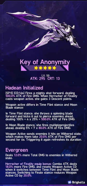 [Version Kiana beta] Key of Anonymity || Weapon Guide Honkai Impact 3rd | HoYoLAB