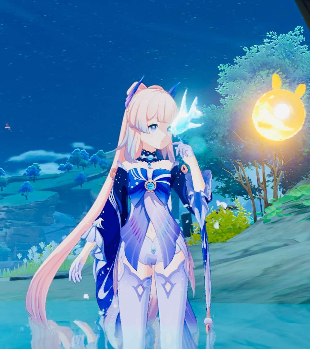 Night Gazing in Inazuma (￣∇￣) Genshin Impact | HoYoLAB