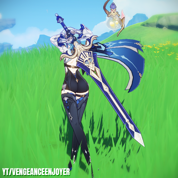 The Royal Greatsword looks really good on Eula. 😍 Genshin Impact | HoYoLAB