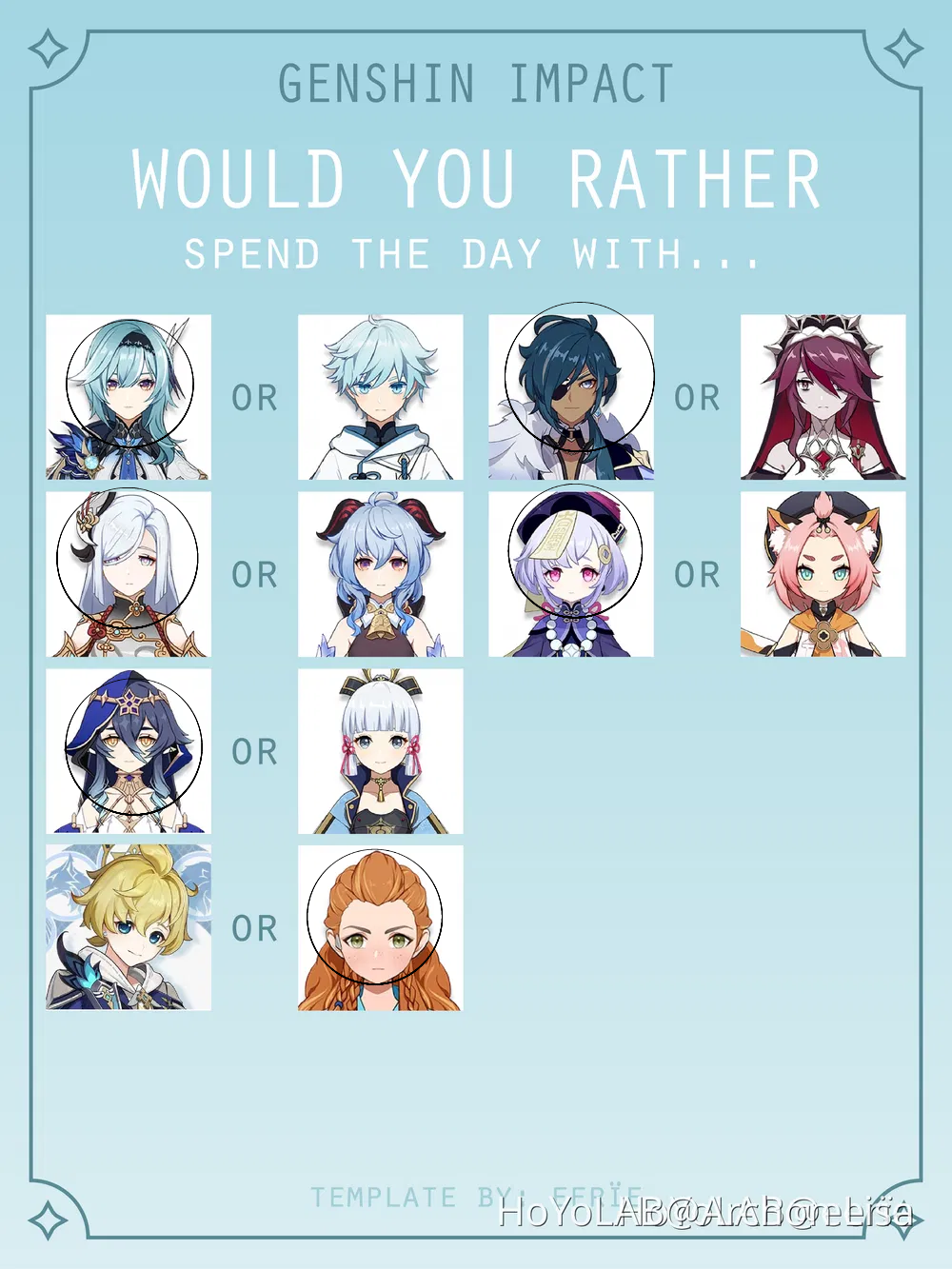 Would you rather spend the day with (Cyro Vision) Genshin Impact | HoYoLAB