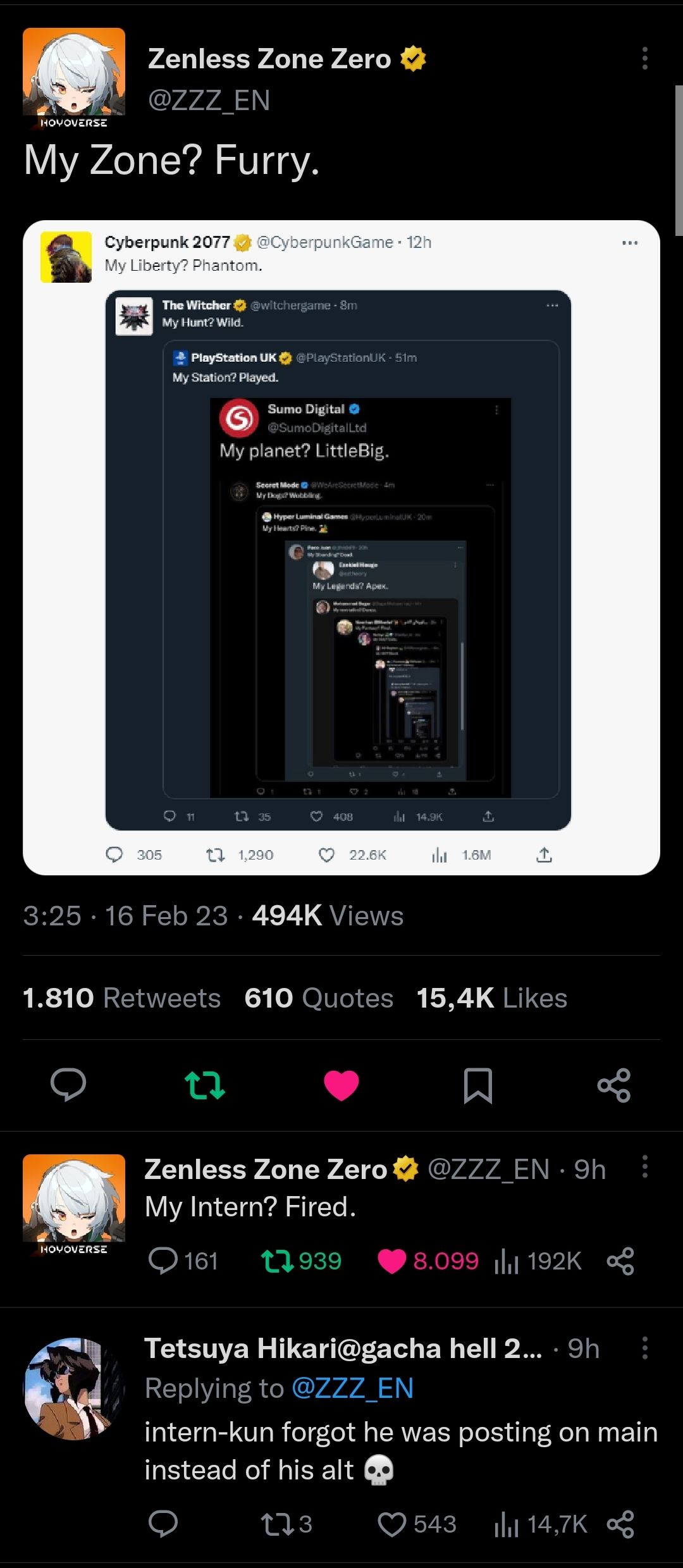 Funny how it just went on Zenless Zone Zero | HoYoLAB